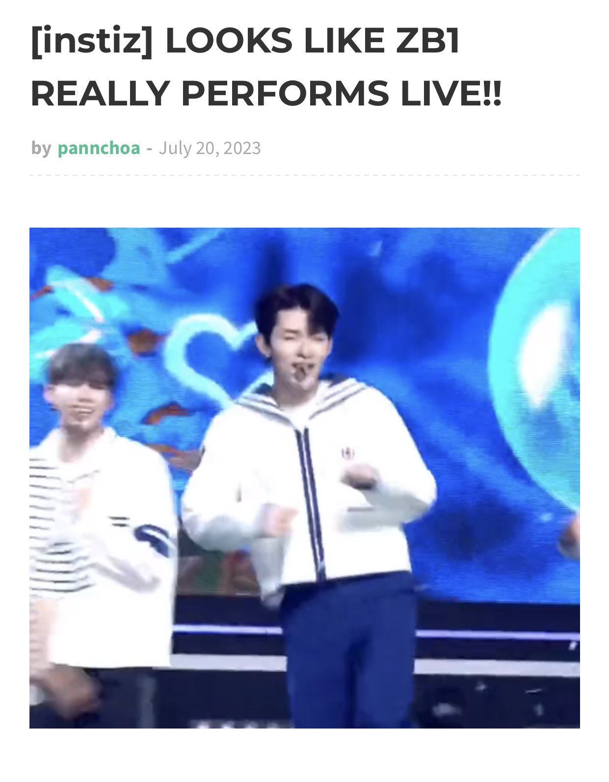 notpannchoa on Twitter: "[ notpannchoa ] Zerobaseone proves to perform live due to confetti ...