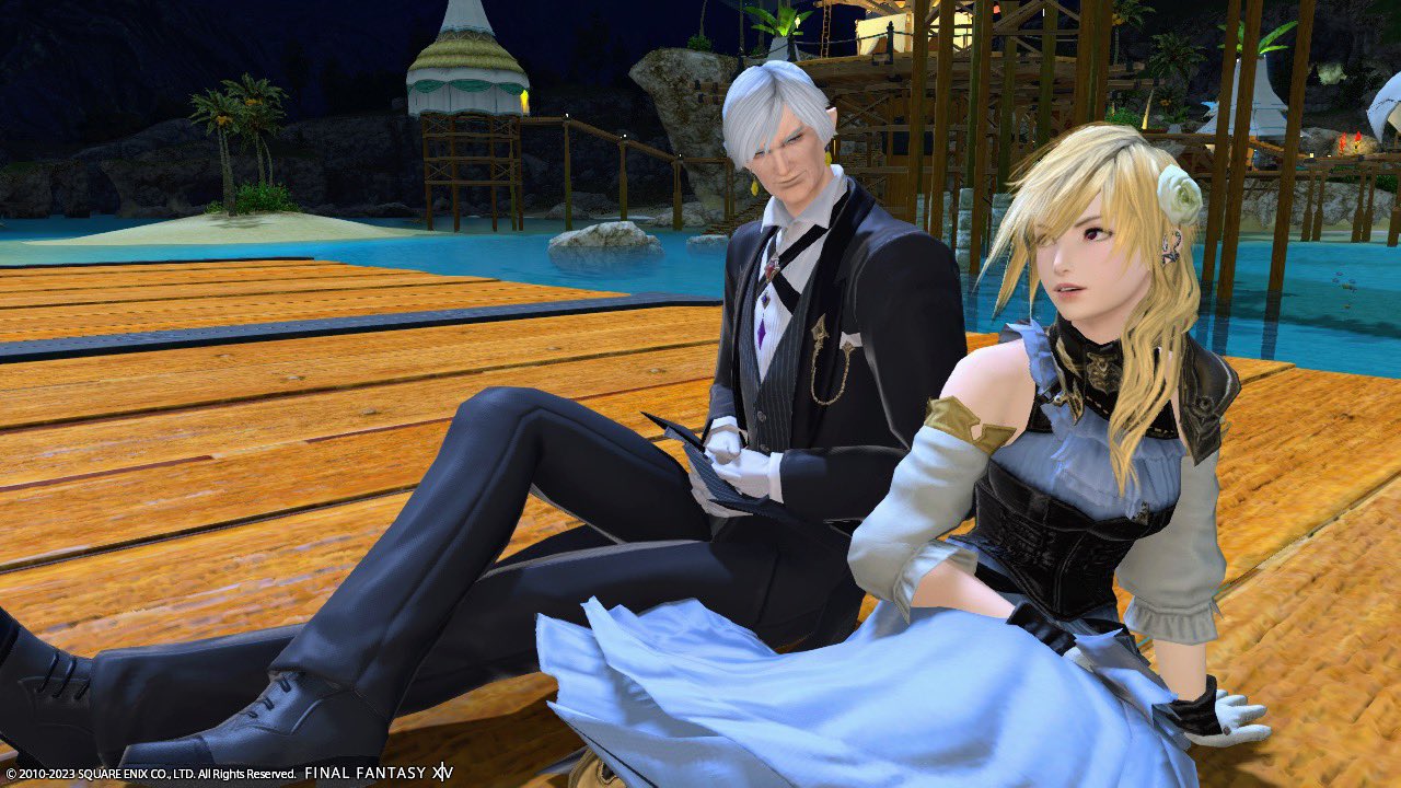 Robic🌱🫖 on Twitter: "初めましてのありすさん(@Alice_S_ff14 )とコスタでお写真！📷 ありすさんもドラクエがお好きということでとても盛り上がってしまい…気付けば ...