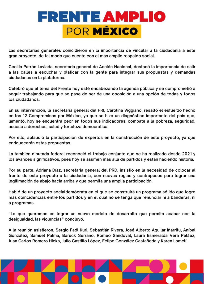 Prd On Twitter Arrancan Trabajos Pan Pri Y Prd Junto Con Un Grupo De