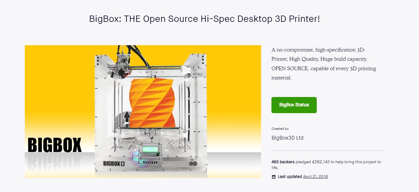 E3D on Twitter: "8 years since we launched BigBox on Kickstarter 😵. We all went out for dinner ...