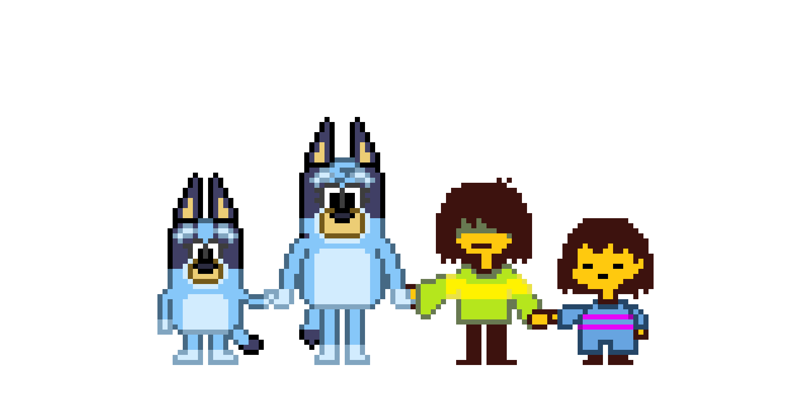 SansyTweet on Twitter: "I wanna put this on the R/Place. #rplace #bluey #deltarune #undertale ...