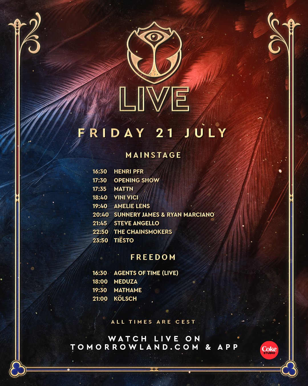 Tomorrowland on Twitter: "Tune in today from 16:30 CEST and follow the Magic of Tomorrowland ...