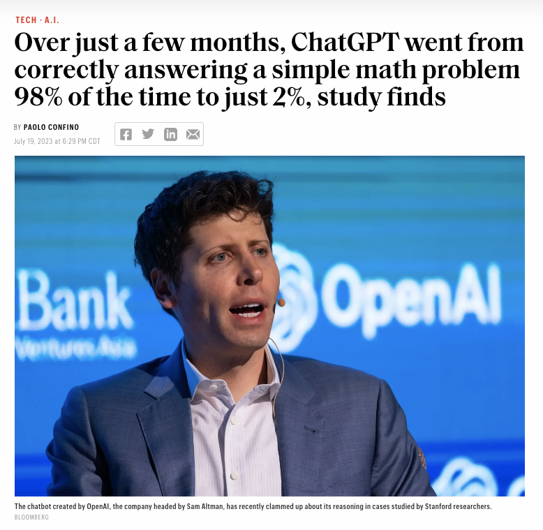 Alex Valaitis on Twitter: "🚨Is @OpenAI in trouble? A few months ago, ChatGPT could do no wrong ...