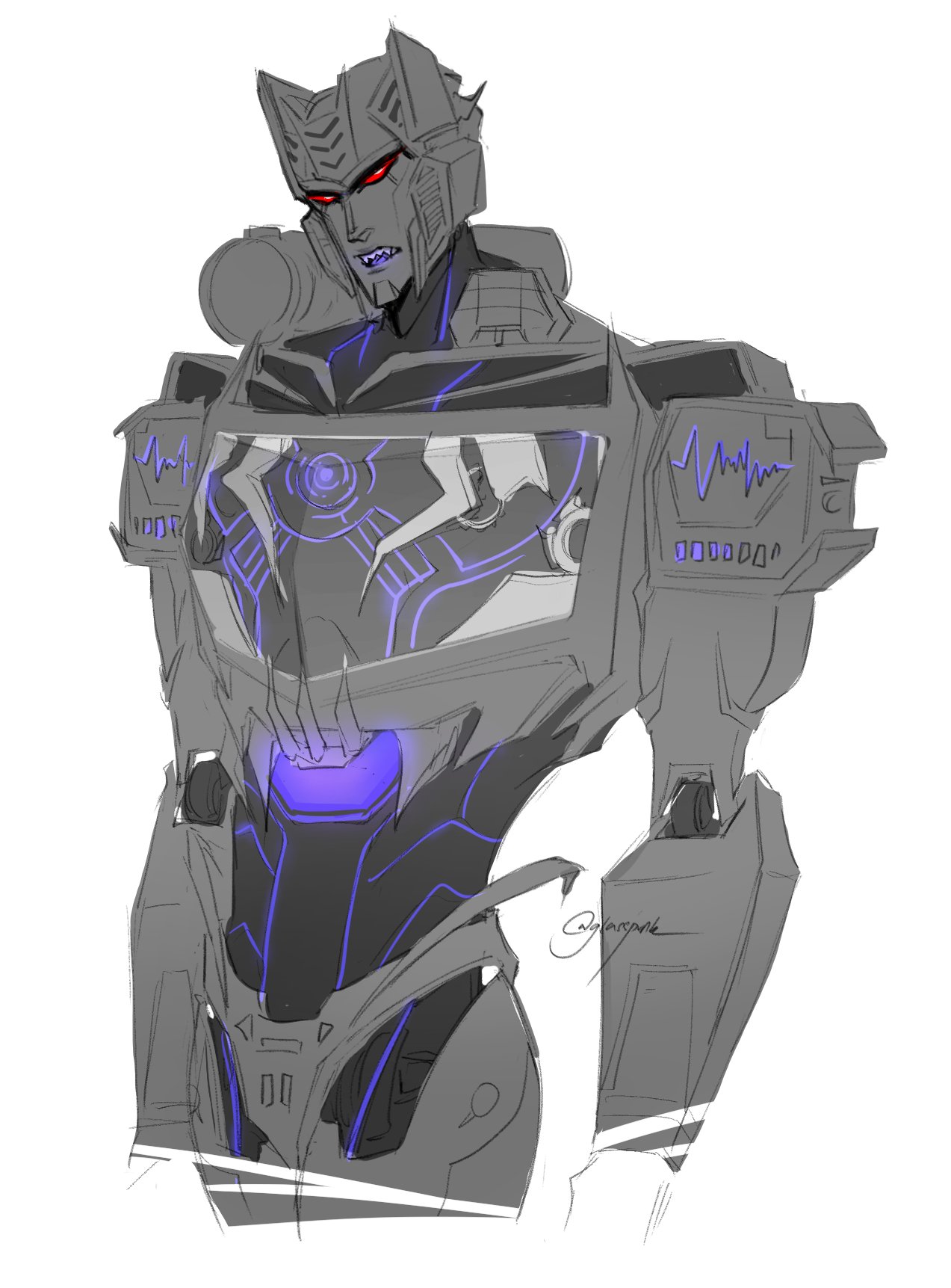 Transformers Prime Soundwave Face