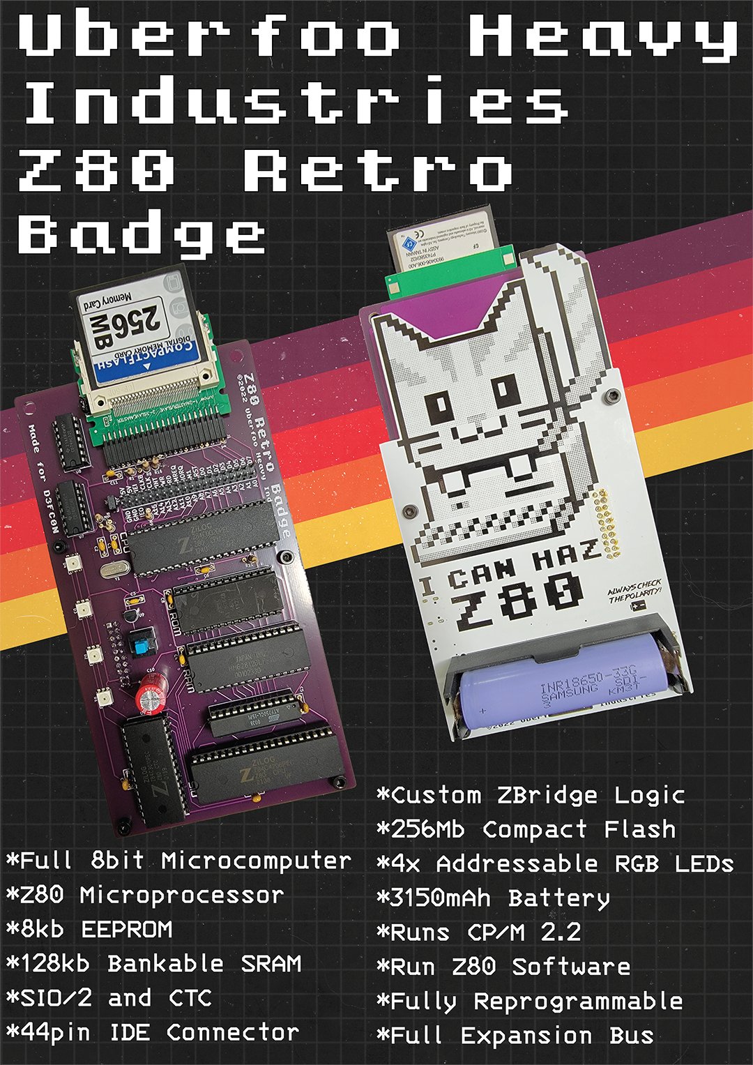 James Bryant on Twitter: "For DEF CON 31, we will be selling our Z80 Retro Badge. We are excited ...