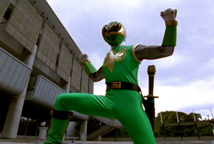 Power Rangers Ninja Storm Green Ranger Super Samurai Mode