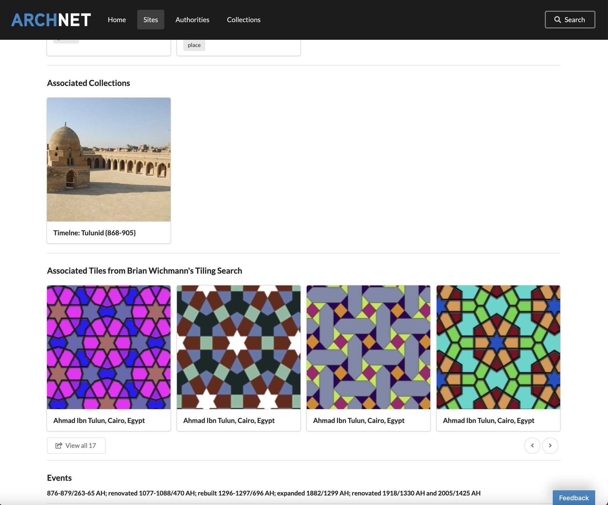 Archnet on Twitter: "Now on Archnet, links to Tiling Search, a mathematical database of Islamic ...