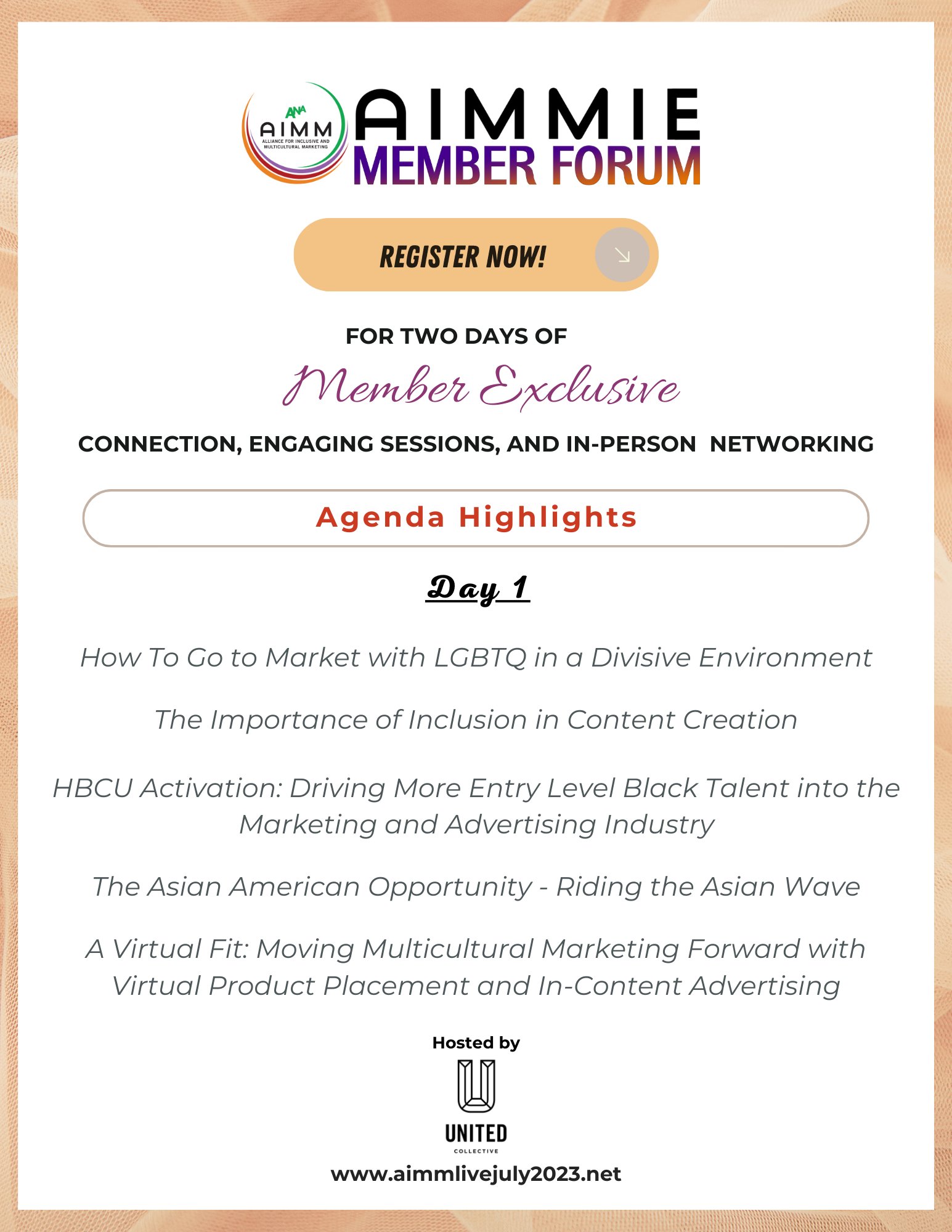 ANA AIMM on Twitter: "Our highly anticipated AIMM member exclusive AIMMIE Member Forum hosted by ...