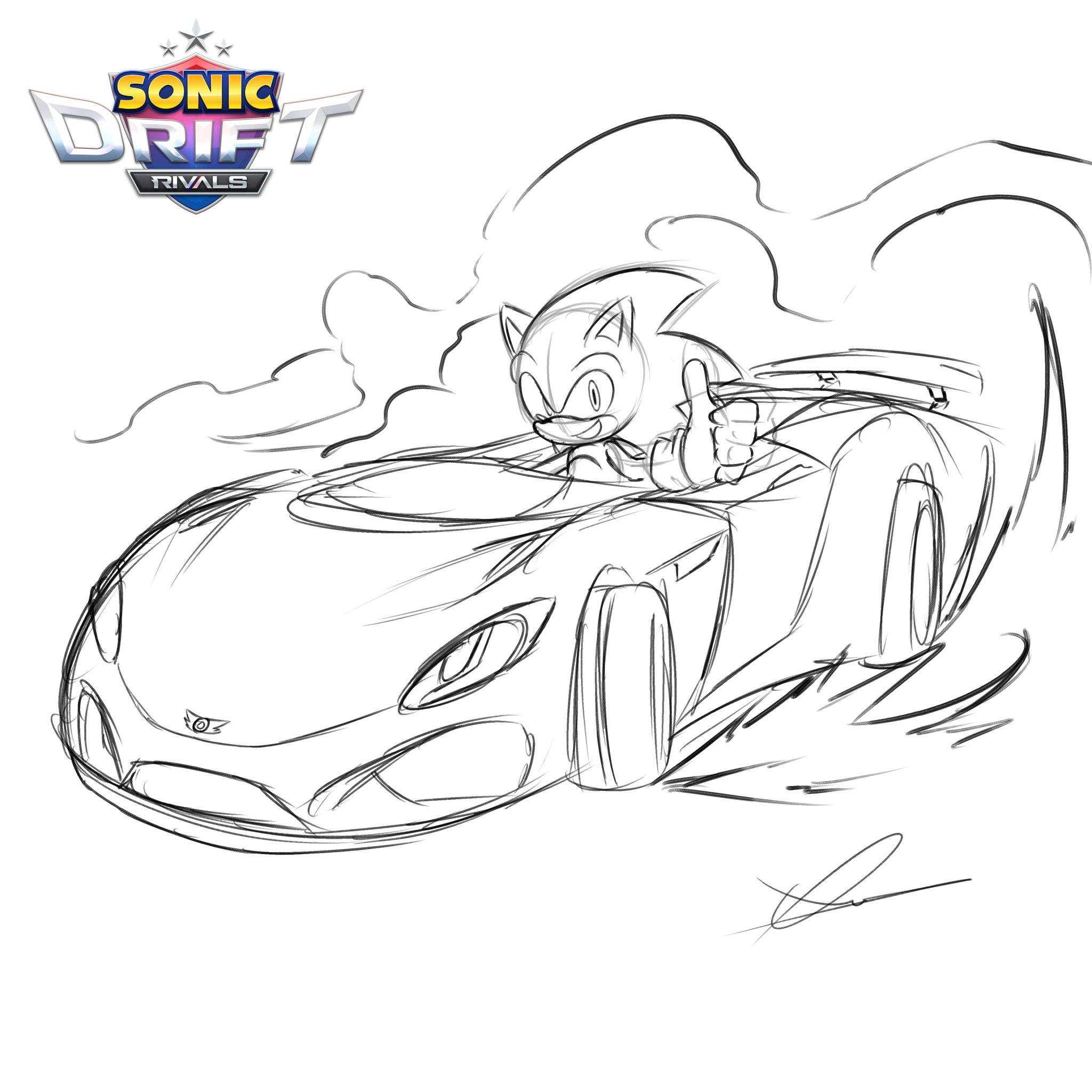 Xenoko | CEO of Perfect Dark Zero on Twitter: "I made a sketch of how I'd imagine Sonic's car to ...