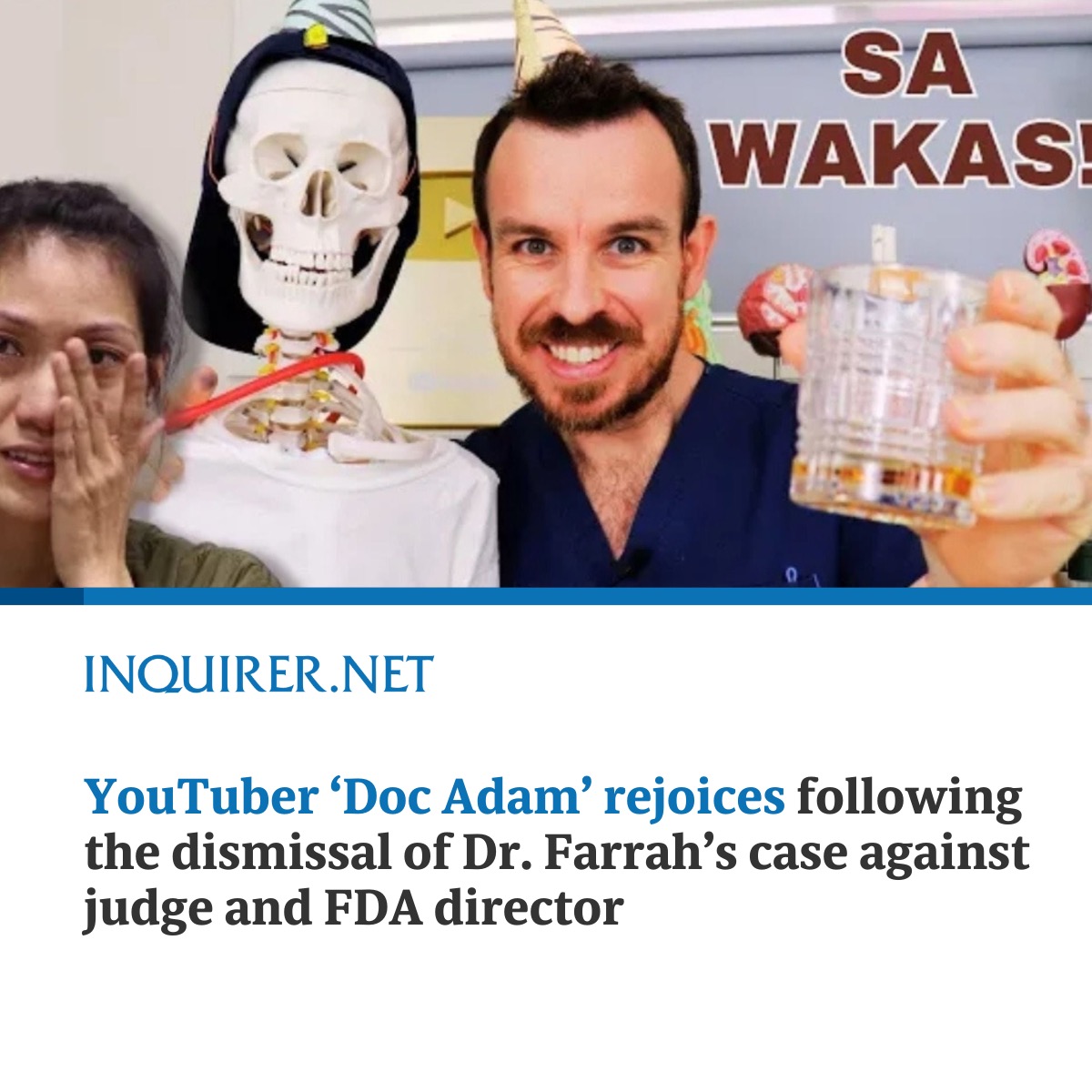 Inquirer on Twitter: "'GOODBYE, DR. FARRAH (ULIT)' Australian doctor Adam Smith couldn’t be ...