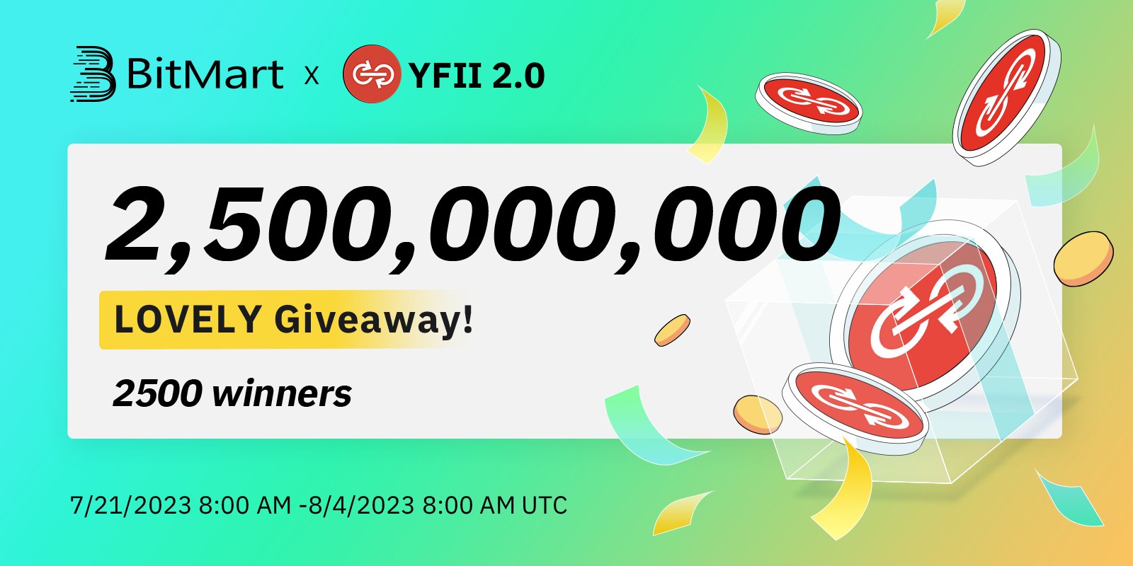 BitMart on Twitter: "🌟BitMart X # YFII 2.0 # Airdrop 🌟 1⃣ Follow @BitMartExchange ...