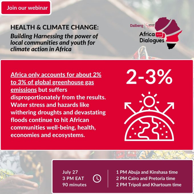 Amref Health Africa on Twitter: "Climate change is the single biggest ...