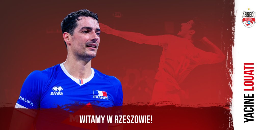 Asseco Resovia on Twitter: "Francuski przyjmujący, Yacine Louati w sezonie 2023/24 reprezentował ...