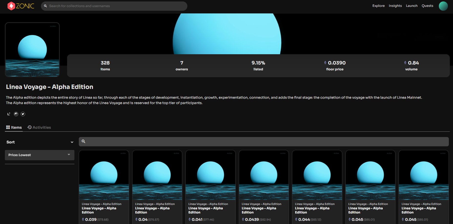 Pastanaga on Twitter: "¿Alguien sabe donde se tradean los NFTs de Linea? Estoy revisando en los ...