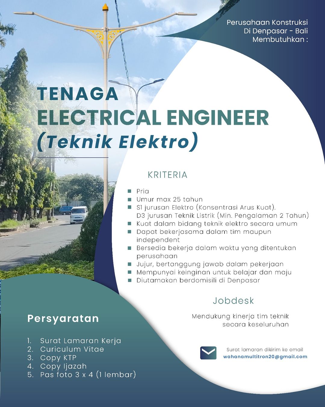 lokerbali - Lowongan Kerja di Bali on Twitter: "Lowongan Kerja Tenaga Electrical Engineer ...