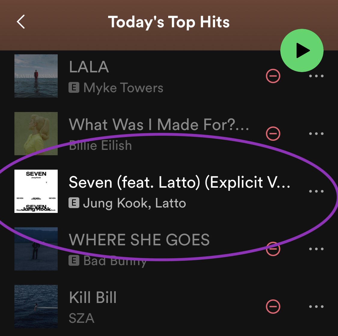 Jk Dailyʲᵏ On Twitter Hide All Other Songs When You Stream “seven” By