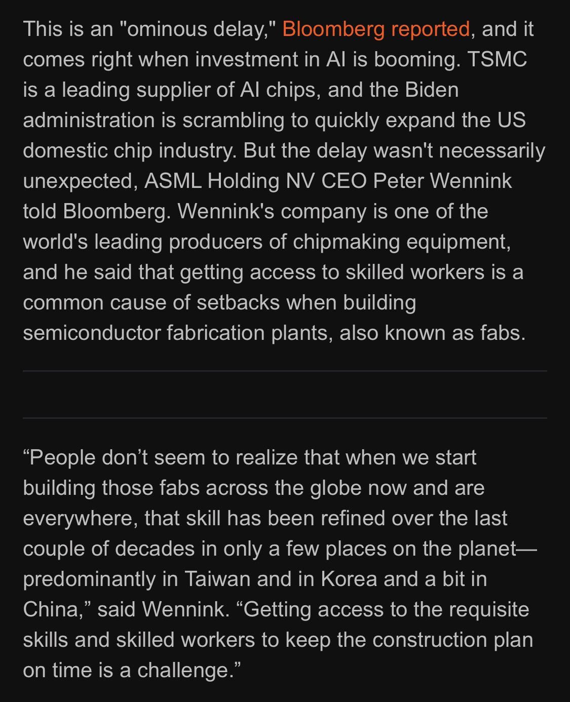 U.S. Tech Workers on Twitter: "Here’s what’s really going on with TSMC’s skills “shortage”: TSMC ...