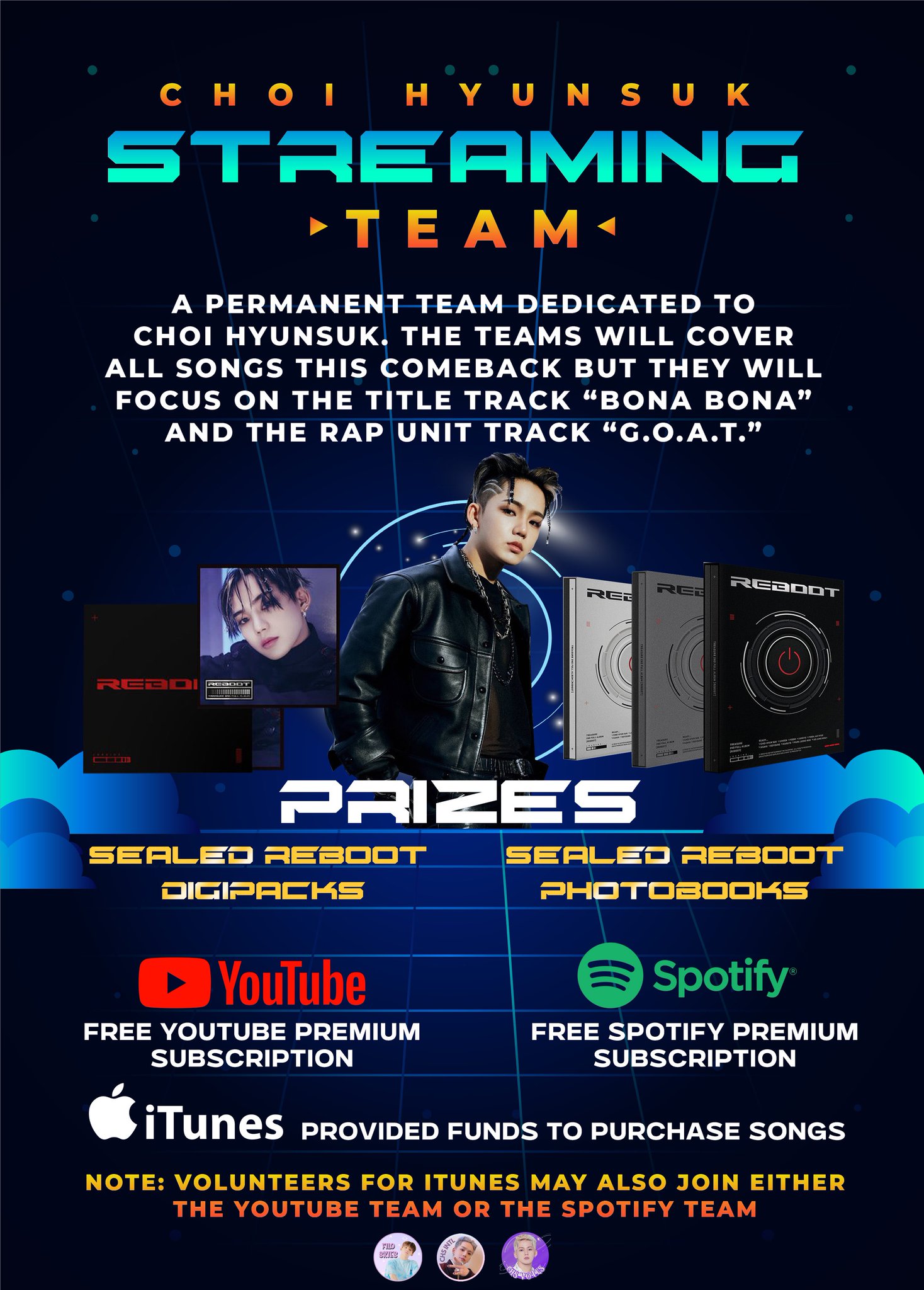 FILO SKIES on Twitter: "[CHOI HYUNSUK STREAMING TEAM MEMBER SEARCH] We need at least 50 members ...