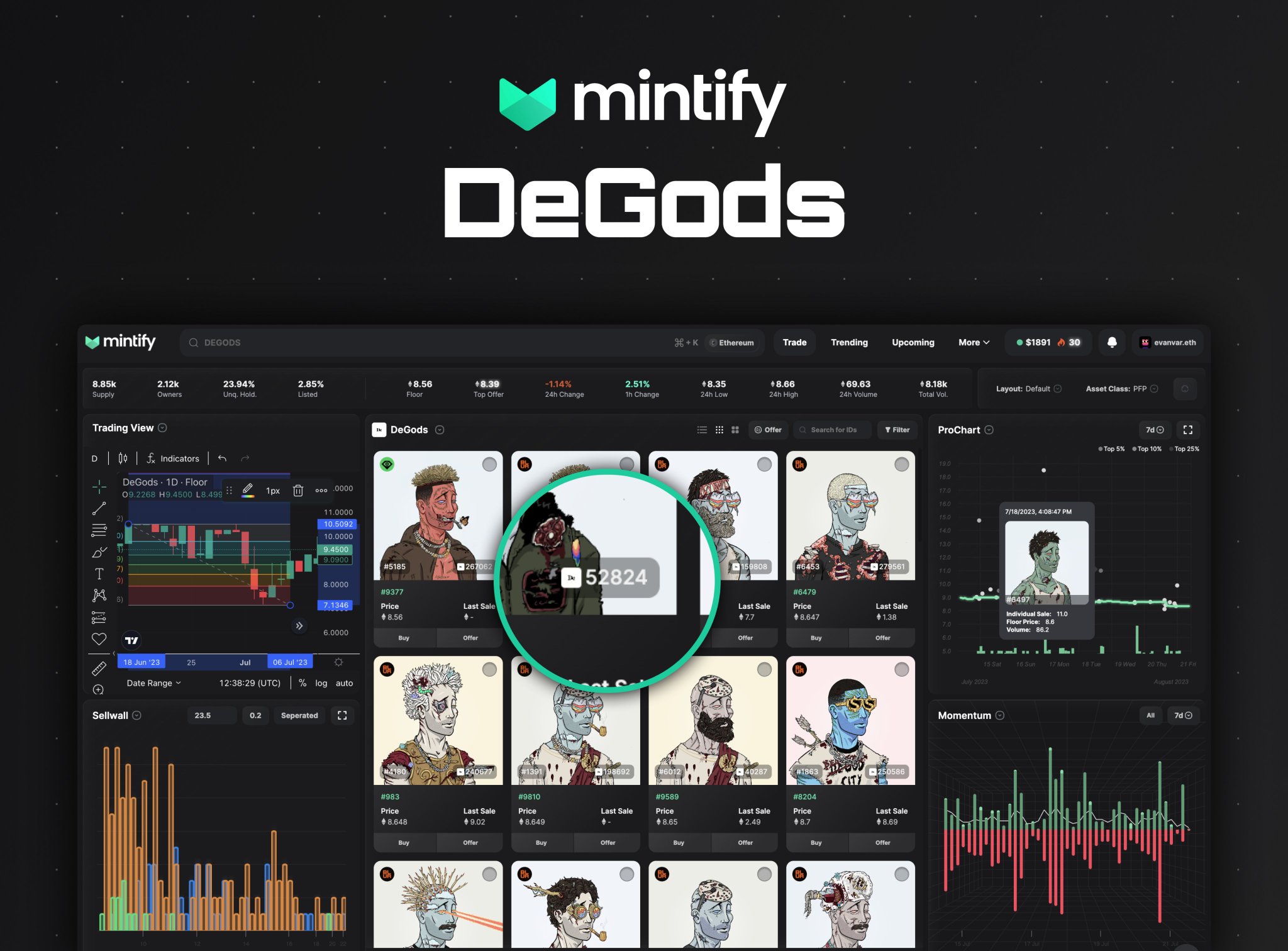 Mintify on Twitter: "Hey @DeGodsNFT holders 👋 You can now see the total DePoints per Token ID in ...