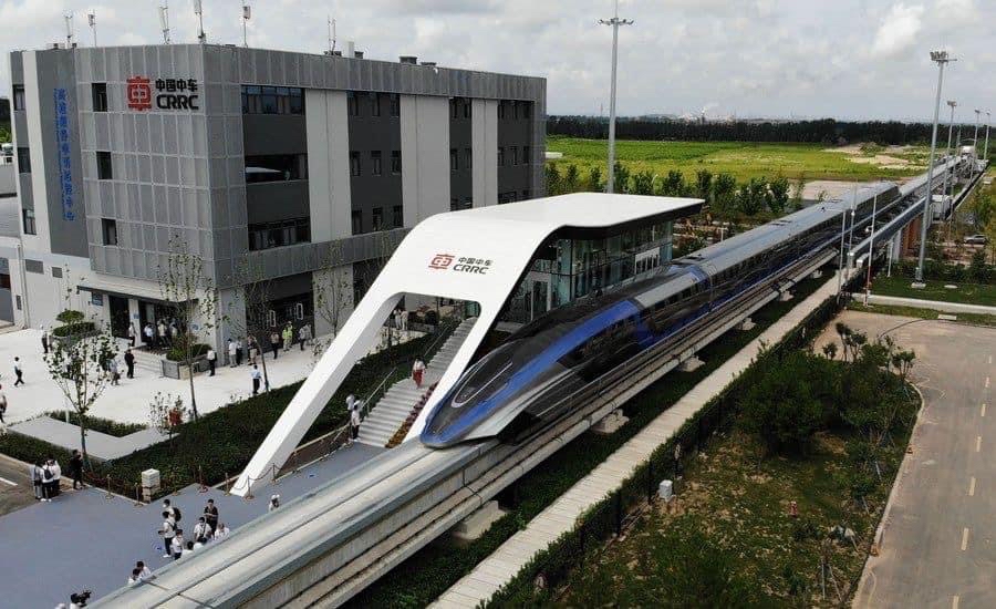 Alvin Foo on Twitter: "World's first 600km/h high-speed maglev train to make public debut in ...