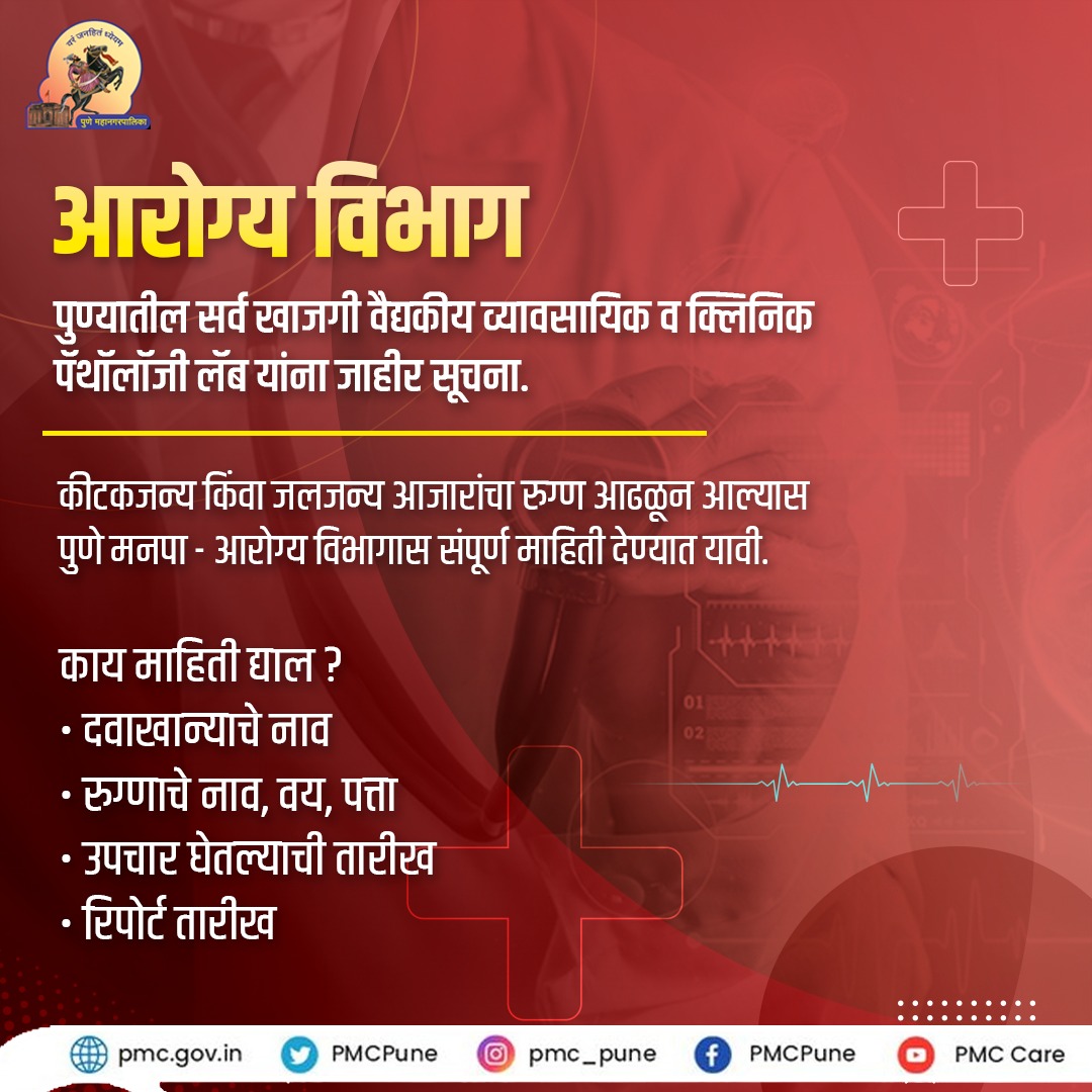 PMC Care on Twitter: "पुणे मनपाच्या आरोग्य विभागातर्फे पुण्यातील सर्व खाजगी वैद्यकीय व्यावसायिक ...