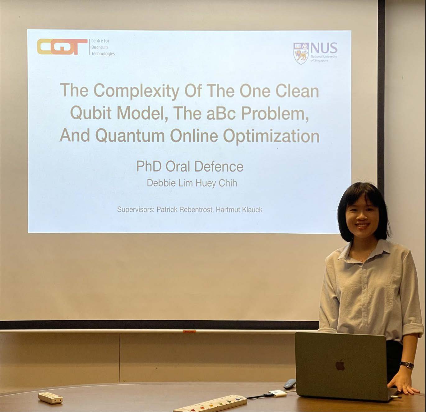 CQT on Twitter: "Another successful PhD defence - congratulations to Debbie Lim Huey Chih! 👏👏 ...