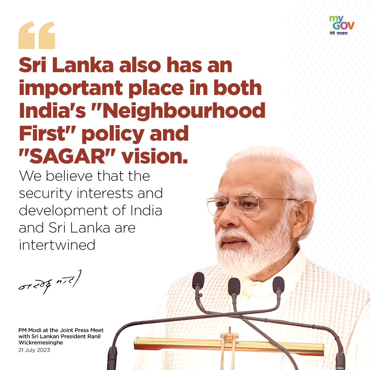 MyGovIndia on Twitter: "Highlights from PM @narendramodi's address at the Joint Press Meet with ...