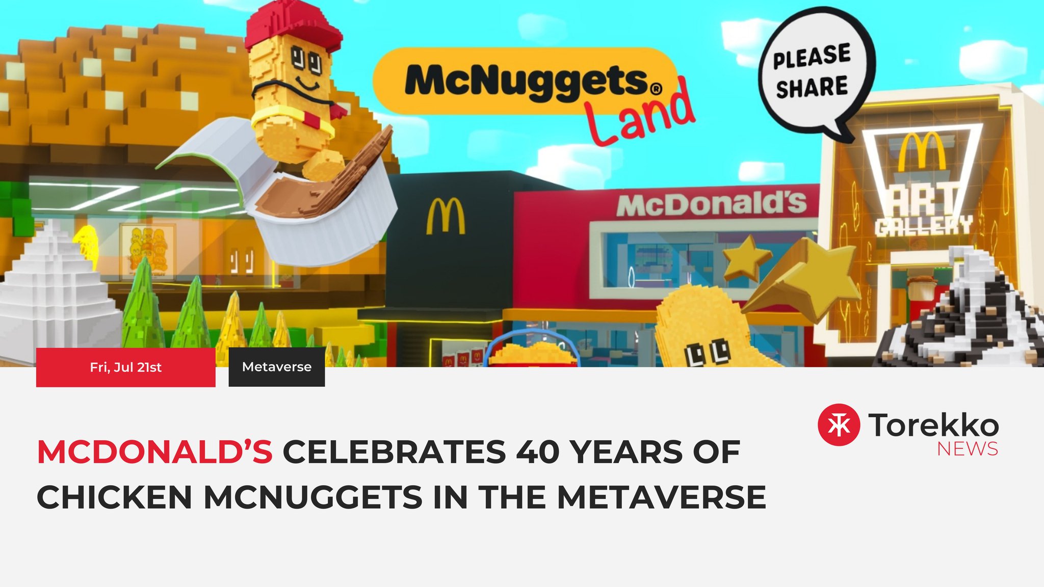 Torekko News on Twitter: "McDonald's Hong Kong partners with The Sandbox to create 'McNuggets ...