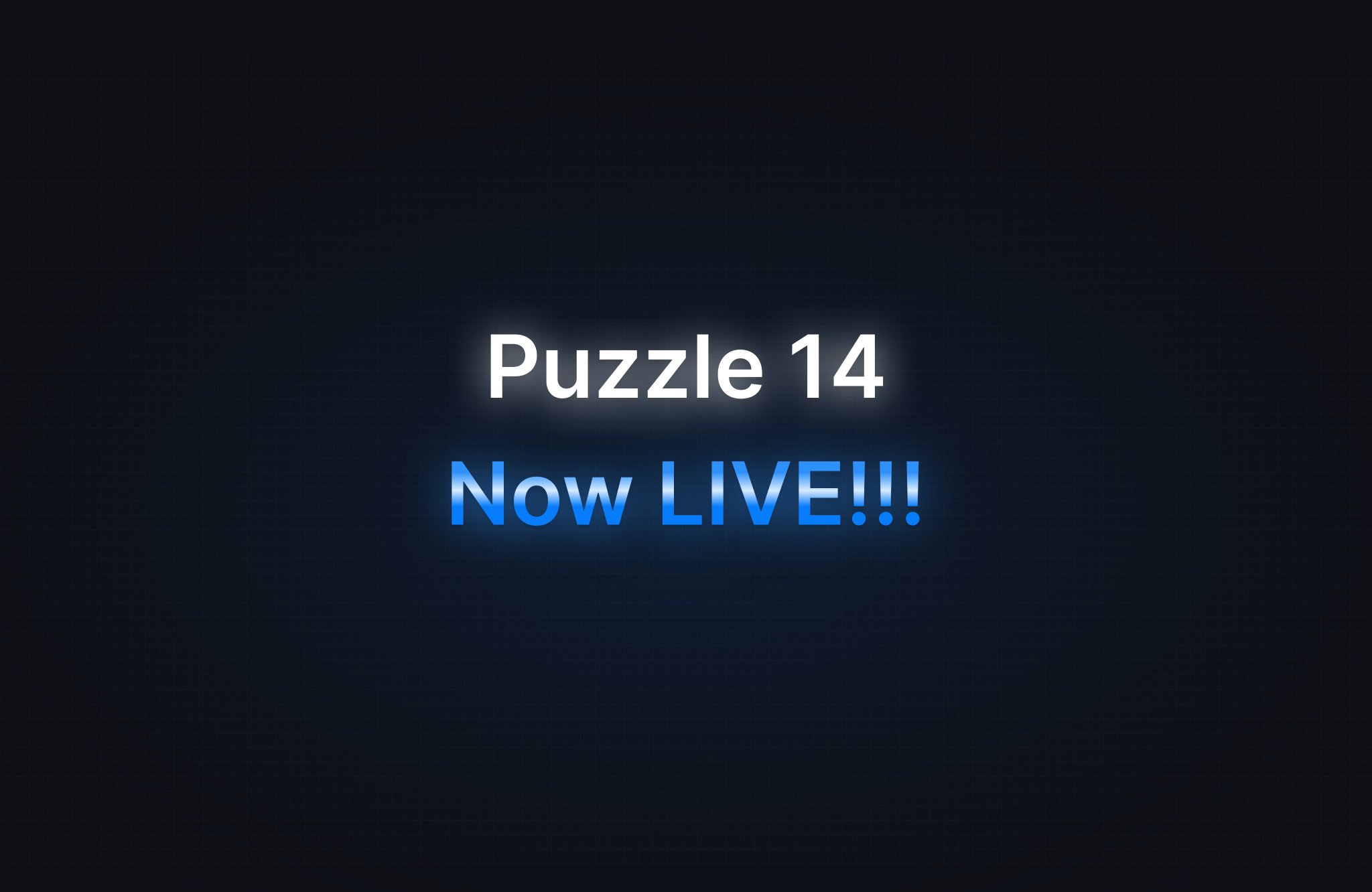 Curta on Twitter: "🚨 Puzzle 14 NOW LIVE 🚨 By @jtriley_eth, smart contract engineer and @huff ...