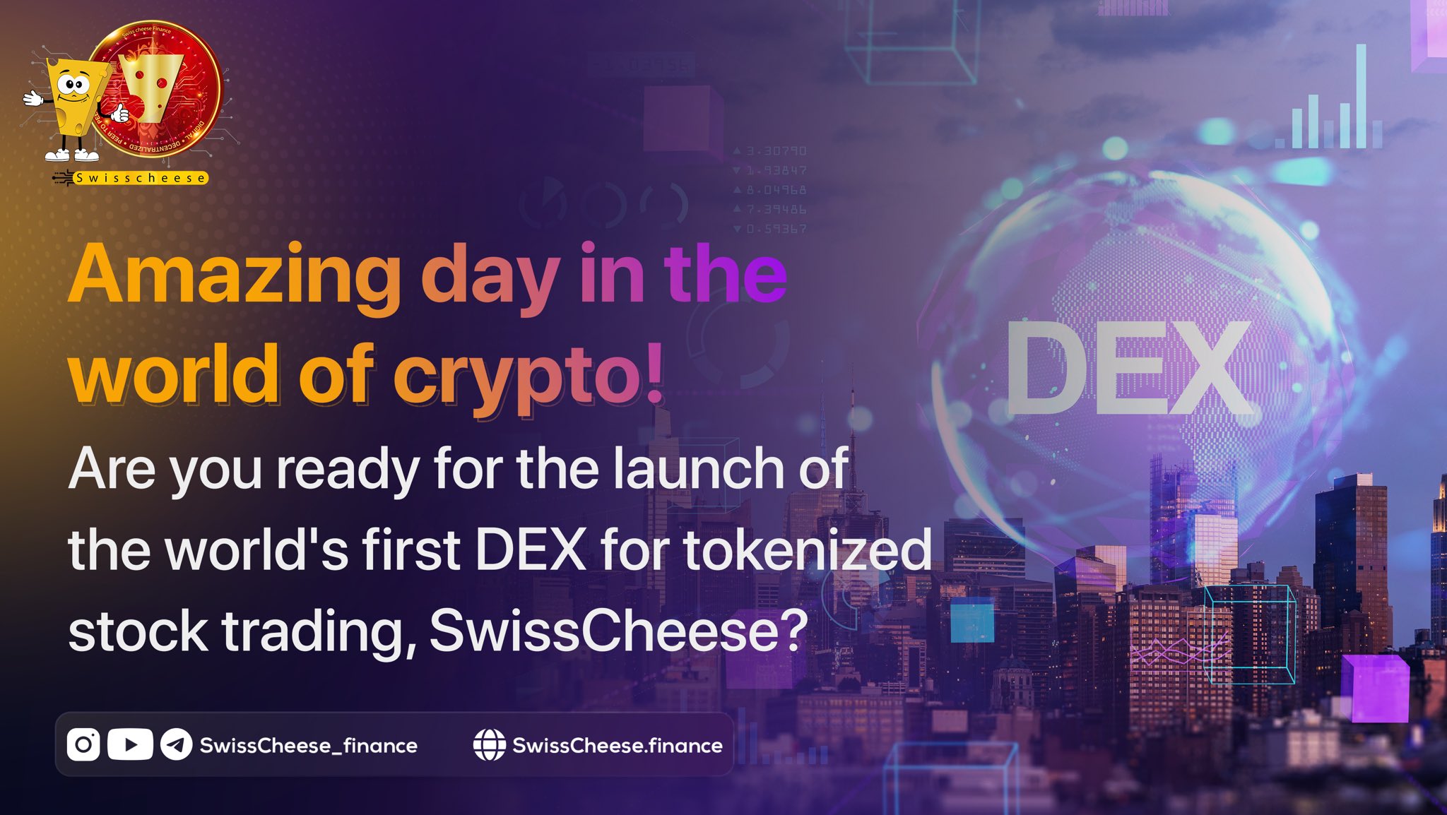 Swisscheese finance on Twitter: "Amazing day in the world of crypto 🤩 Are you ready for the ...