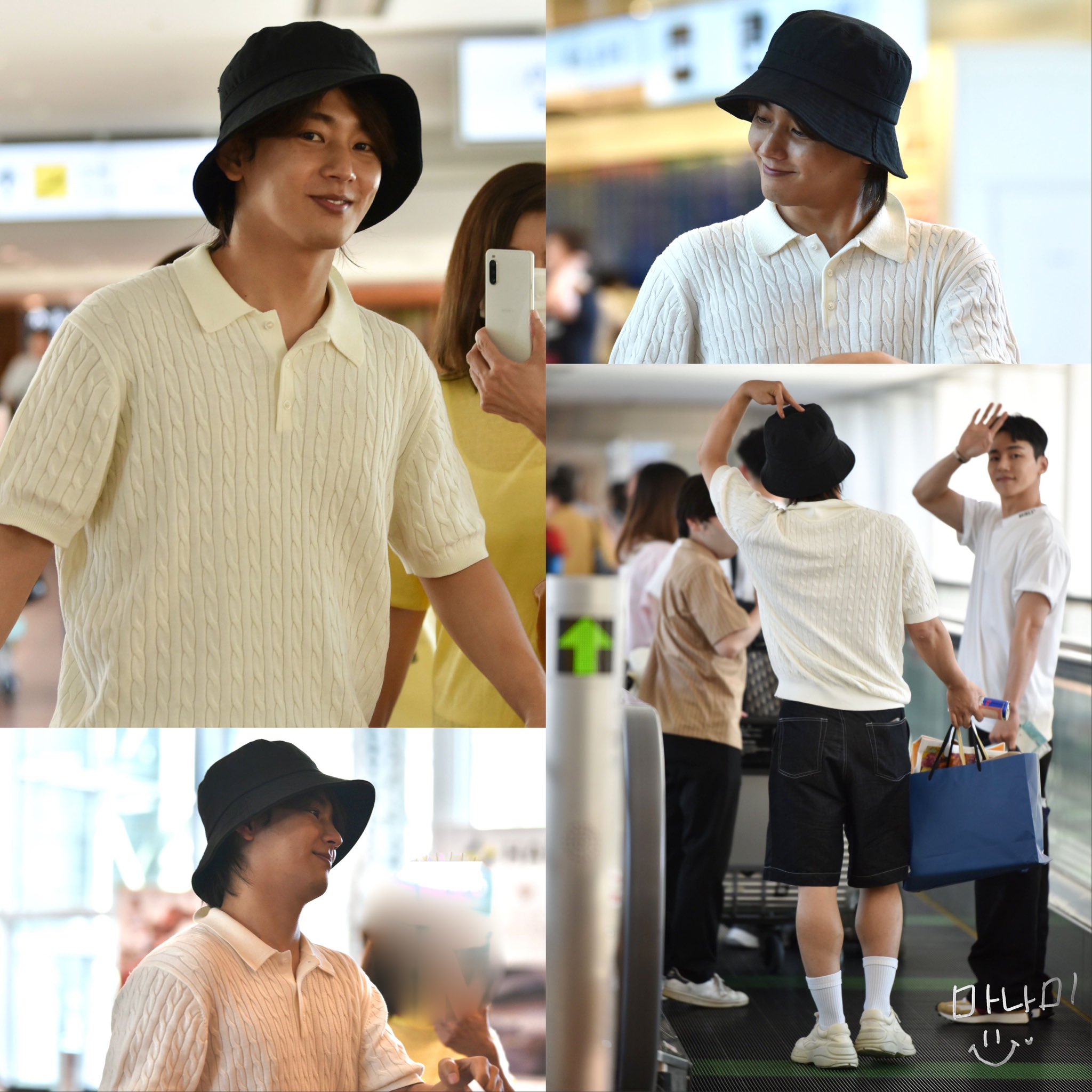 마 나 미 ̈♡ on Twitter: " 2023.07.21 ️羽田空港到着 . MYNAME 데뷔 11주년 팬미팅 기대돼🌈 체리피스 고마웡🍒💘 シャツの襟足がちゃんとなってない ...