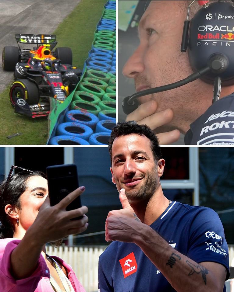 SPORTbible on Twitter: "Sergio Perez has put his Red Bull into the wall in the first practice ...