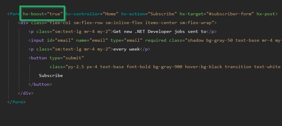 Weston Walker on Twitter: "1) HX Boost The hx-boost attribute converts all anchor tags and forms ...