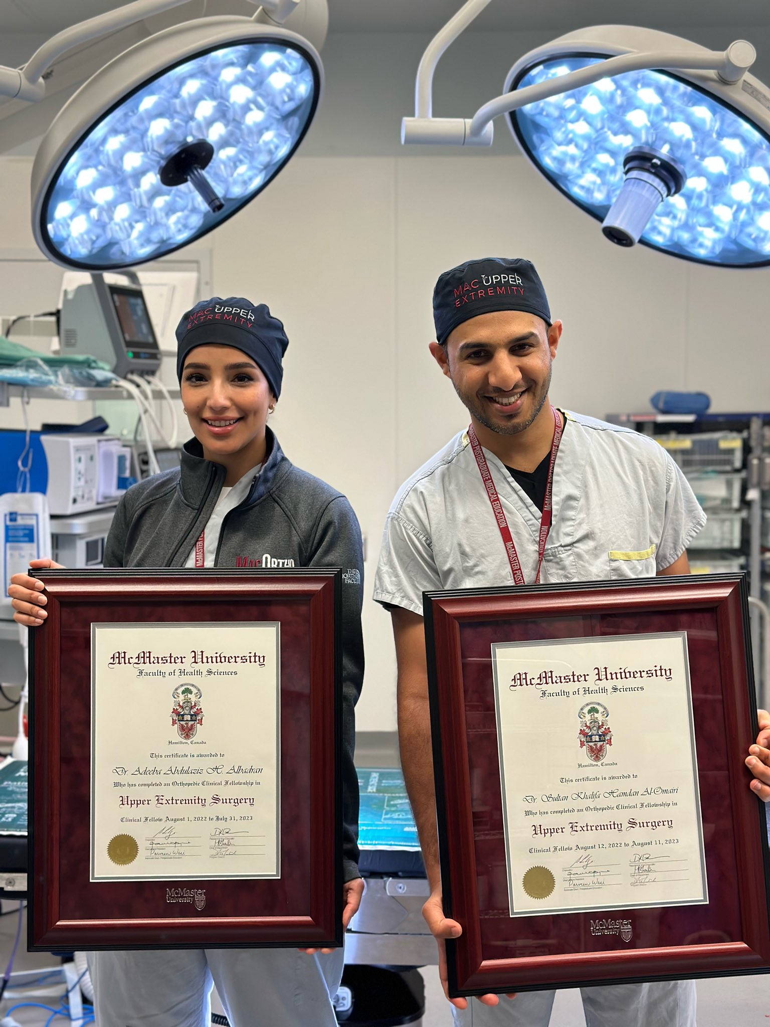 McMaster Upper Extremity Fellowship Program on Twitter: "Congrats to our graduating Fellows - Dr ...