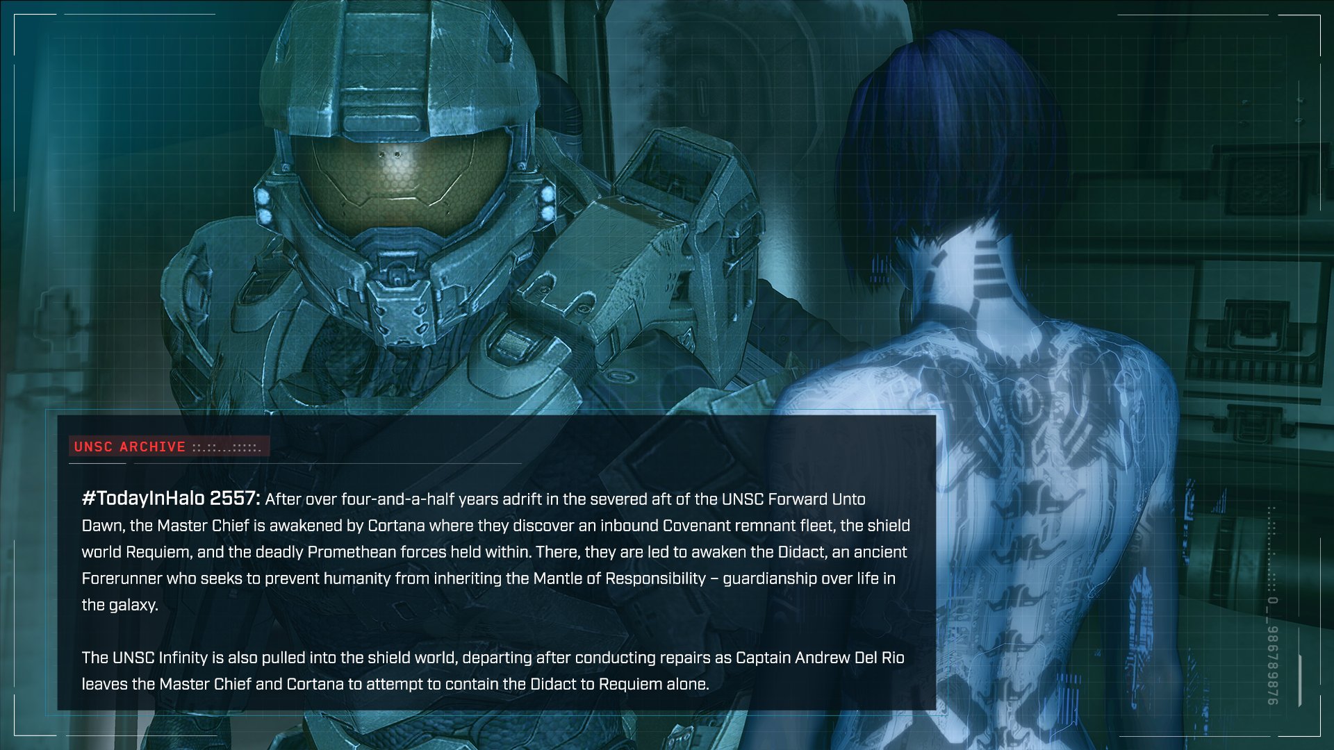 halo.api on Twitter: "📒 #TodayInHalo, 2557 - After over four-and-a-half years adrift in the ...