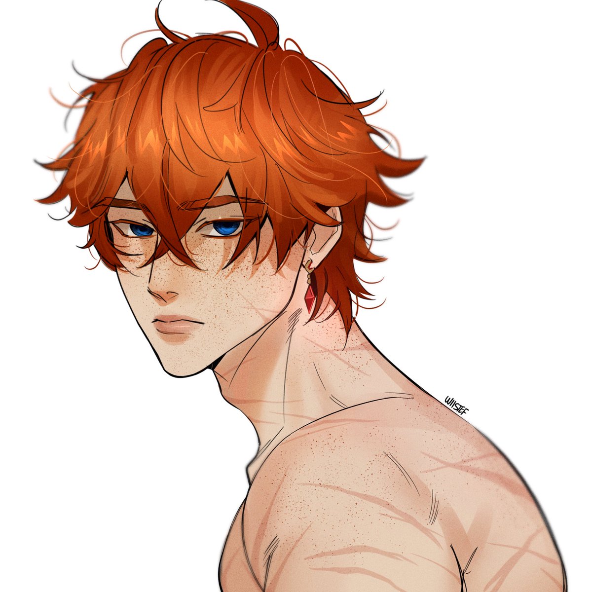 タルタリア(原神) 「childe redraw for his birthday 」|stef 🍊のイラスト