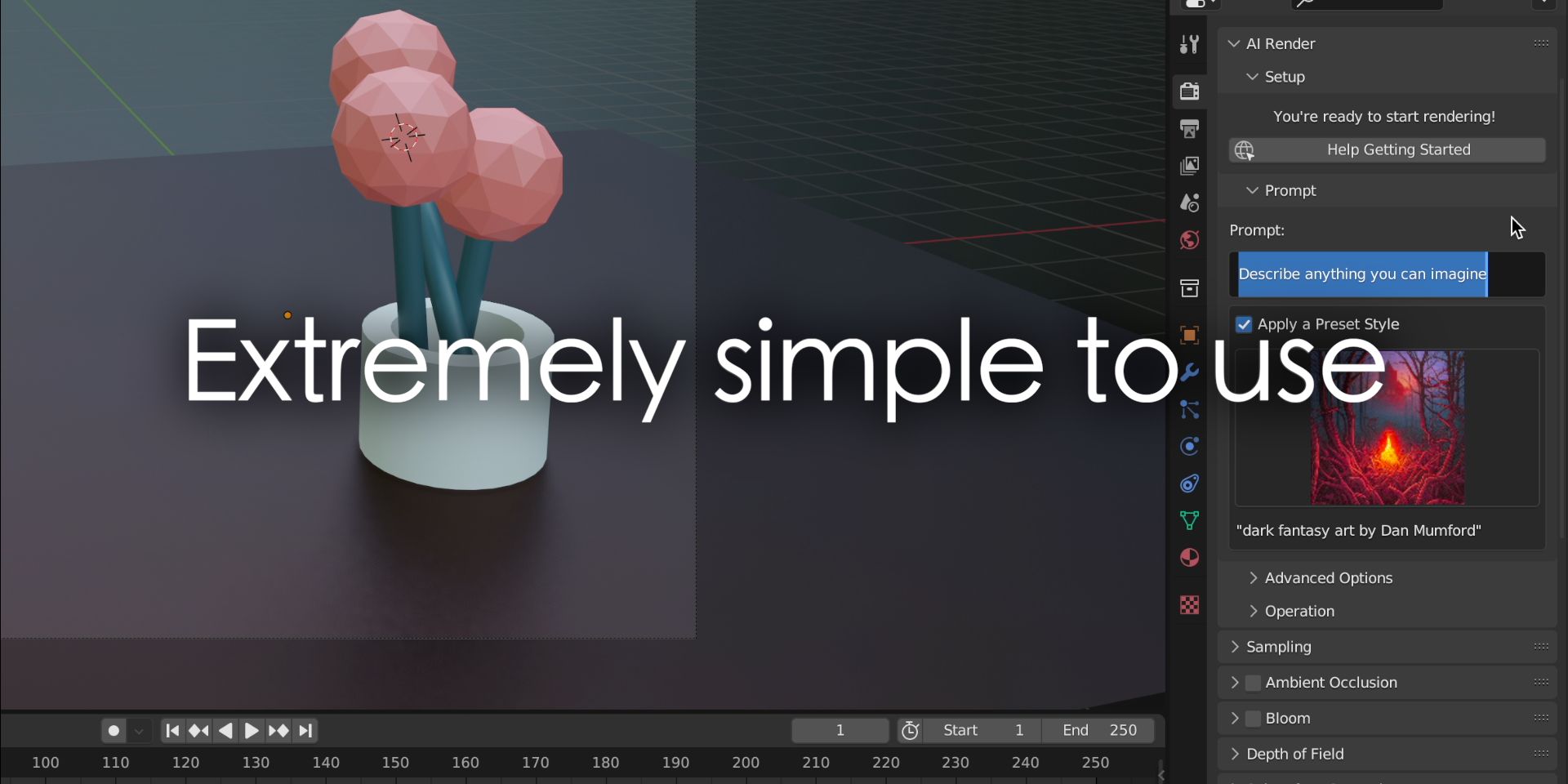 Blender Market on Twitter: "Render with Stable Diffusion in Blender. This add-on renders an AI ...