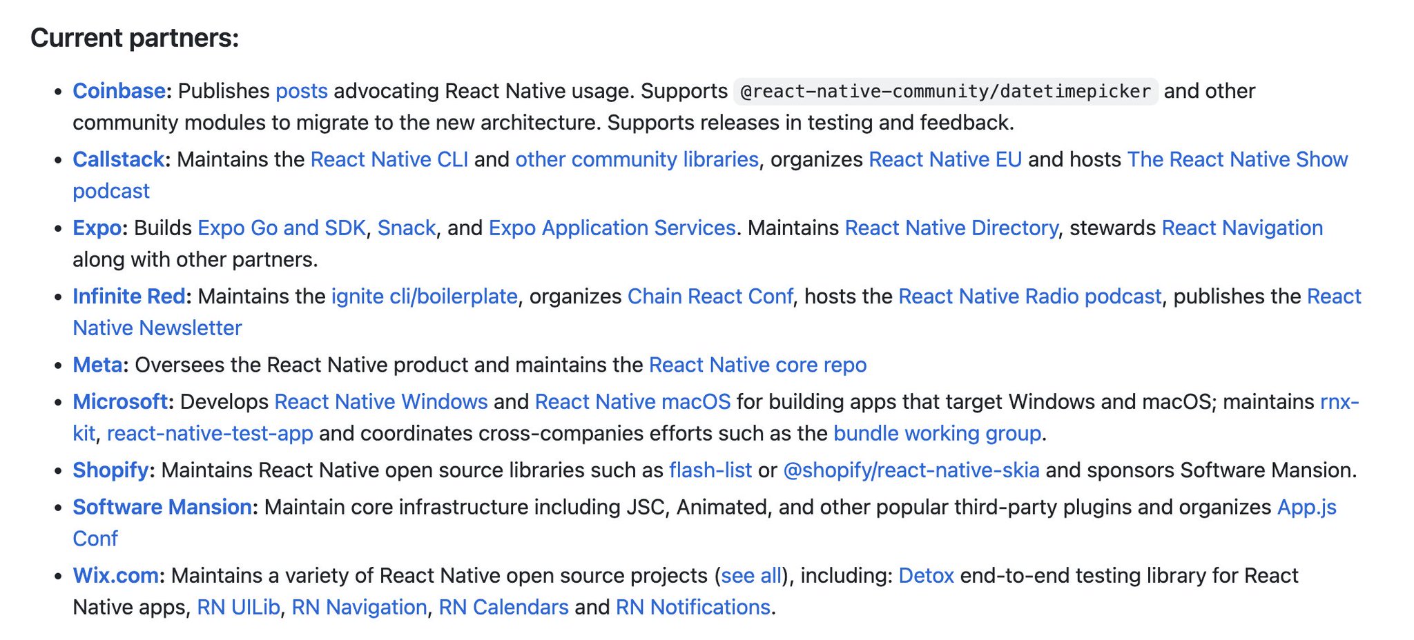 Kaiyes On Twitter Did You Know These Companies Are React Native