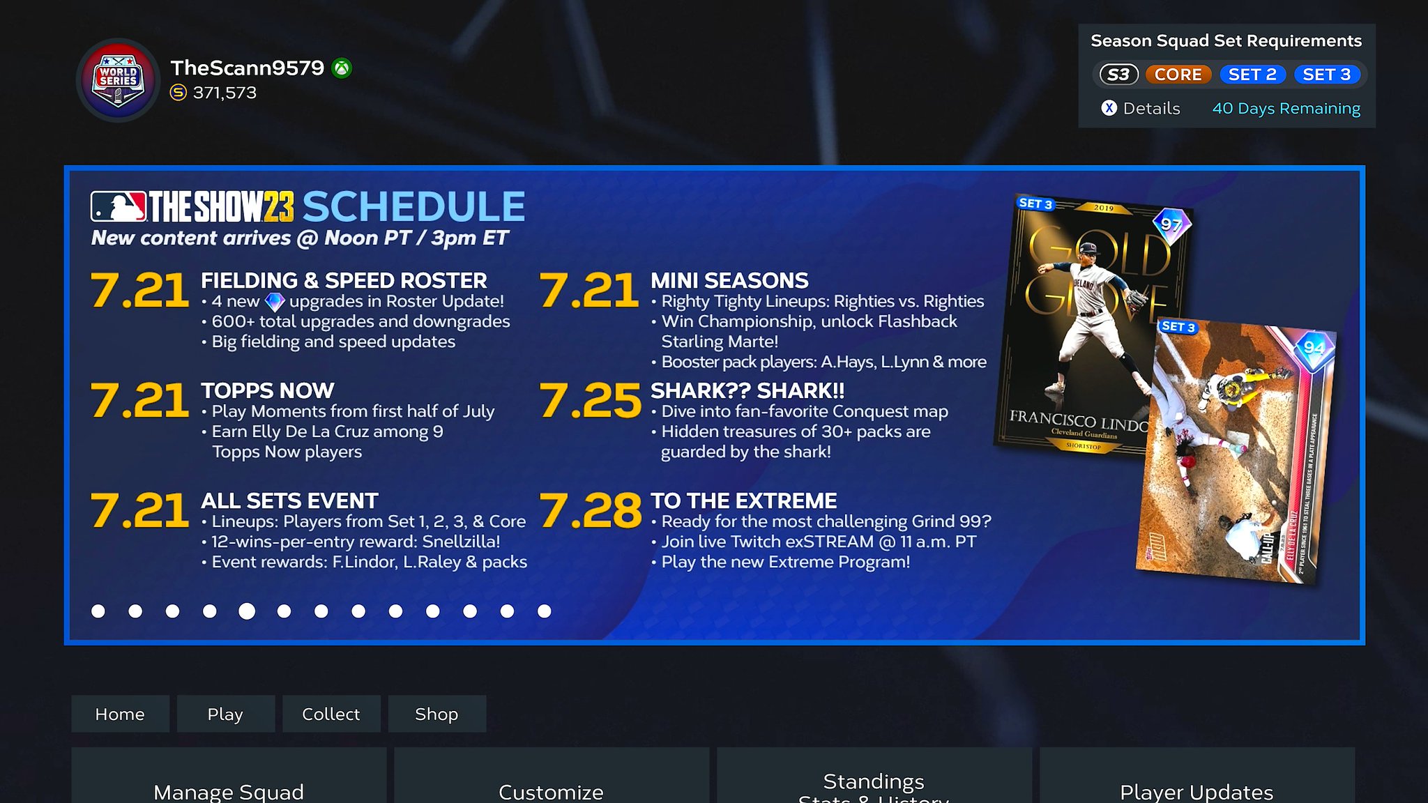 Scann on Twitter: "A fun week of content in MLB 23! Shark Map with some fun packs, and Extreme ...