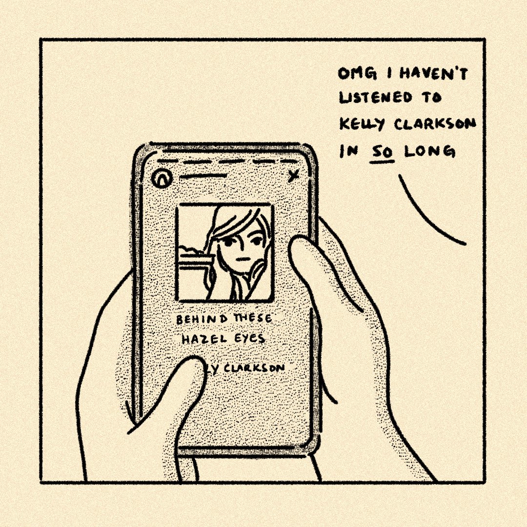 Kelly Clarkson, a procrasti-comic