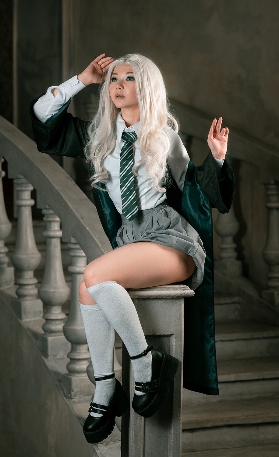 Tami Yuurei ♡ on Twitter: "🐍 Slytherin Girl 🐍 #Slytherin #HarryPotter #HogwartsLegacy #cosplay ...
