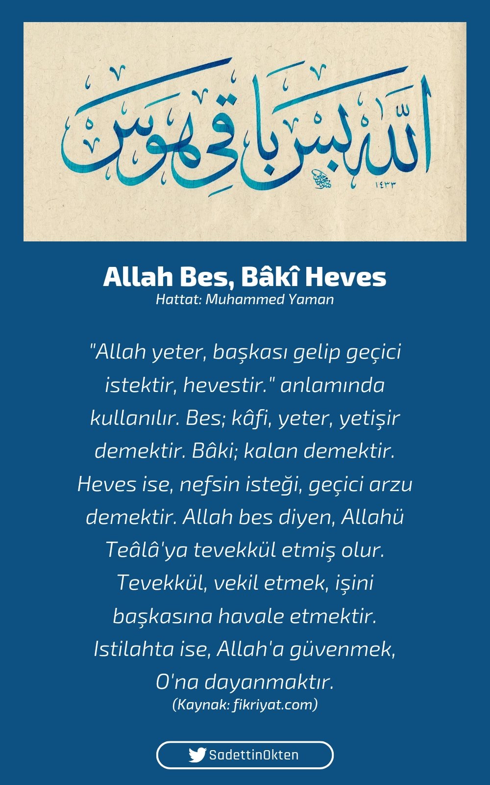 Sâdettin Ökten ile Gönül Sadası on Twitter: "En sıkıntılı zamanlarda bile İslam medeniyeti huzur ...