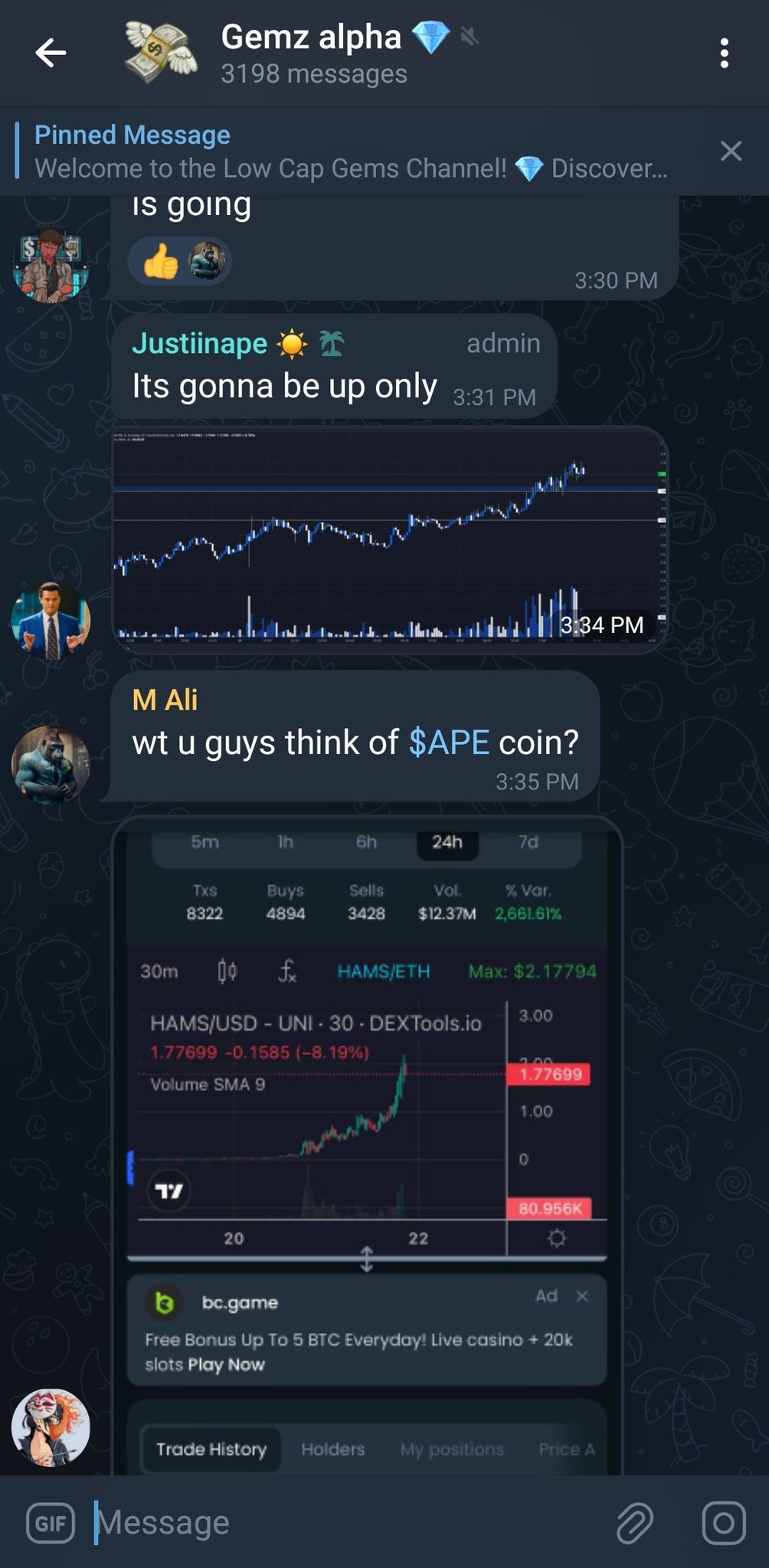 Cryptonite⚡ on Twitter: "@justiinape TG group has been🔥 Ton of alpha from Low caps / Highcaps ...