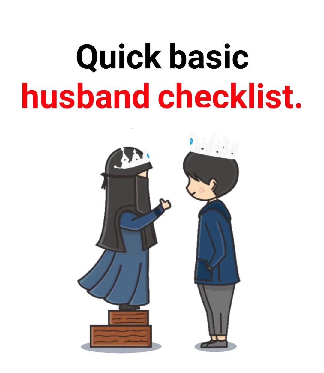 `az on Twitter: "Quick Basic Husband Check-List.📃👳‍♀️🌟🌹 THREAD. https://t.co/AHmoOLGBjW" / Twitter