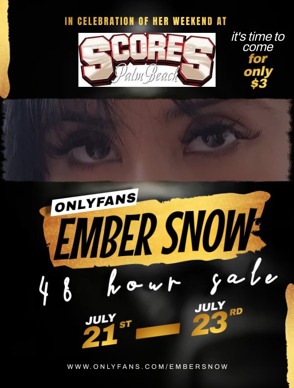 Ember Snow 🔥 INC ️ SELF BOOKING $3 Onlyfans! on Twitter: "I'm feature dancing in Palm Beach ...