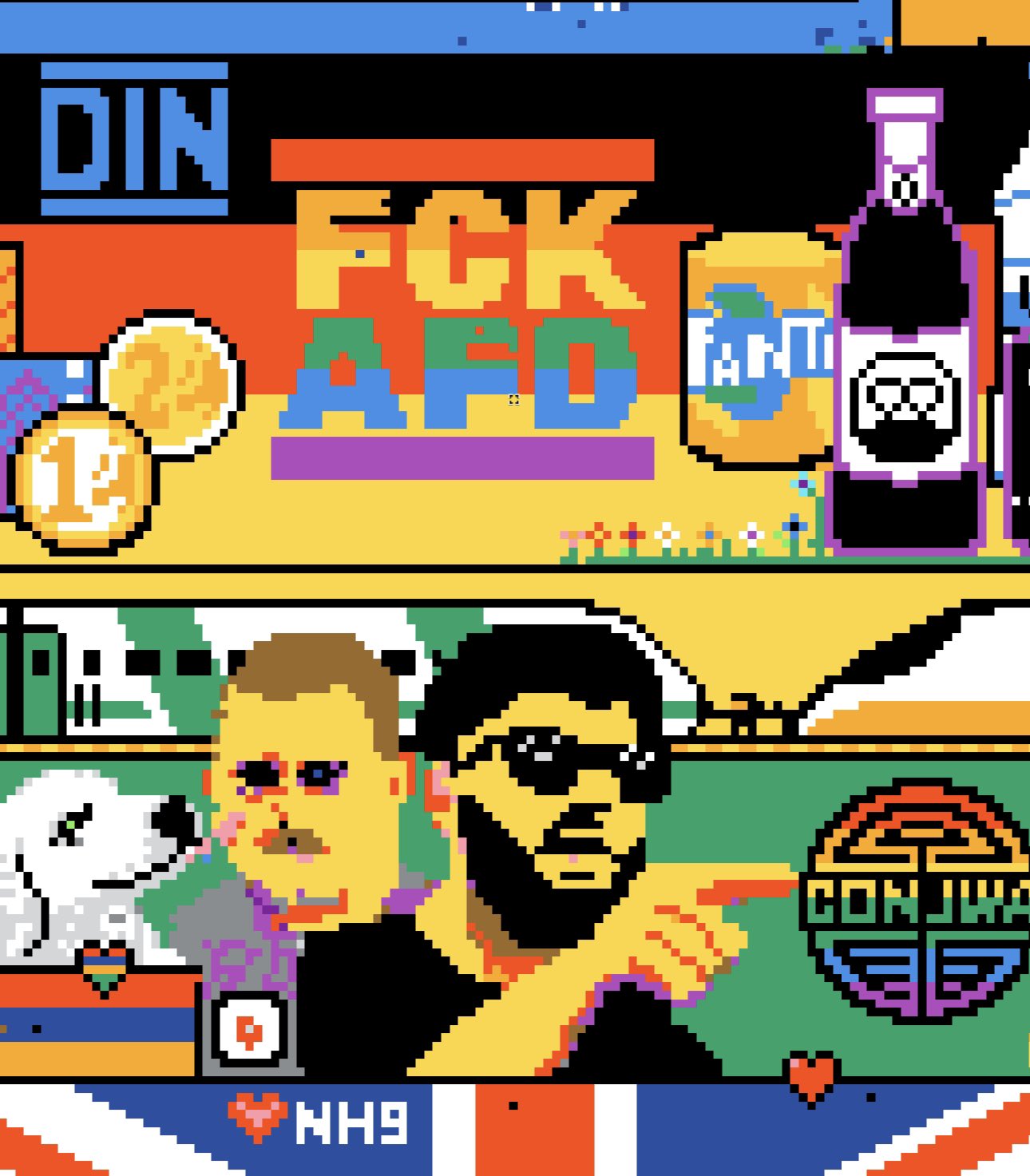 hallo_alexa_ on Twitter: "Ehrenloseste Aktion im r/place das FCK AFD überpixelt wird (permanent ...