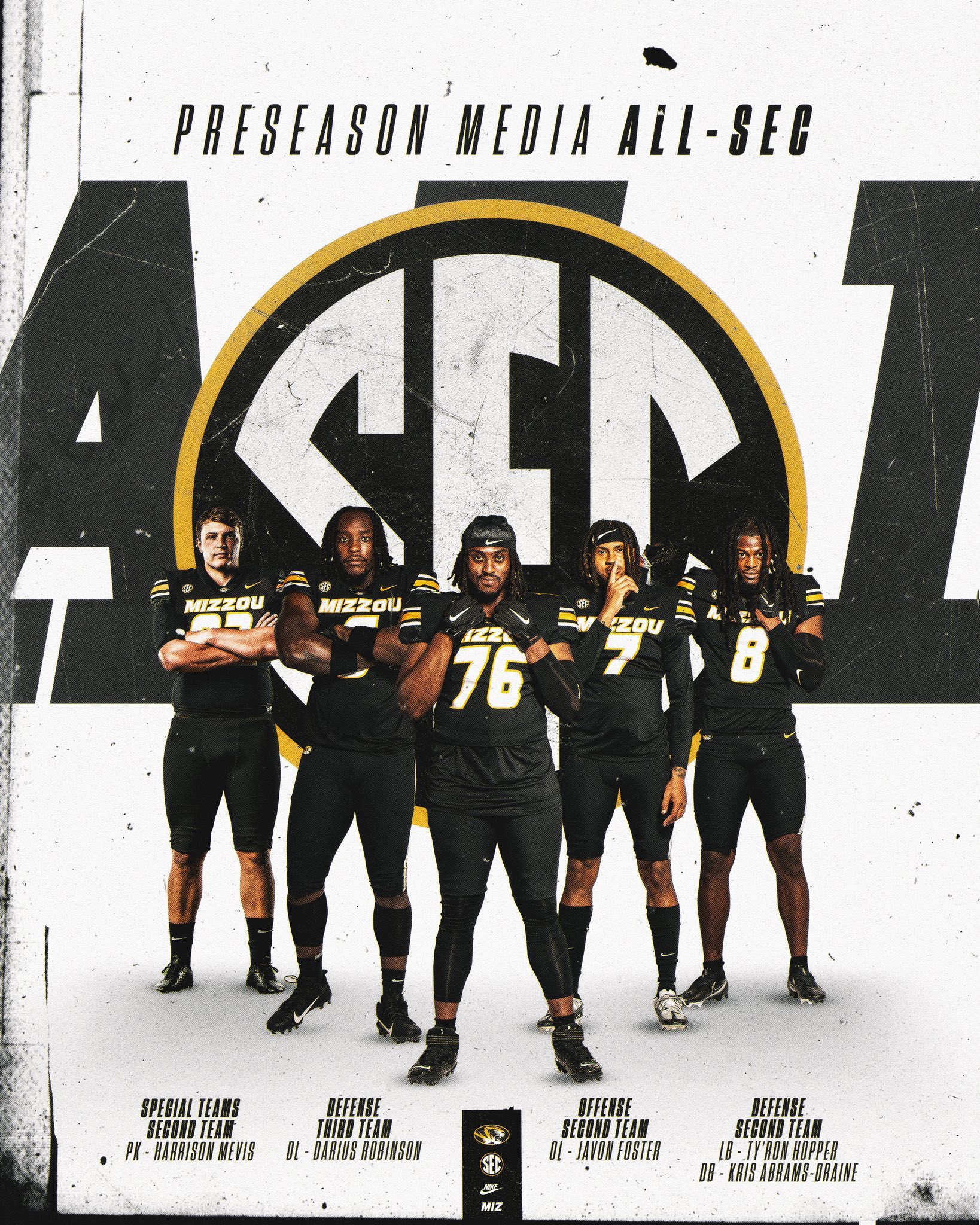 Mizzou Tigers Football Sec