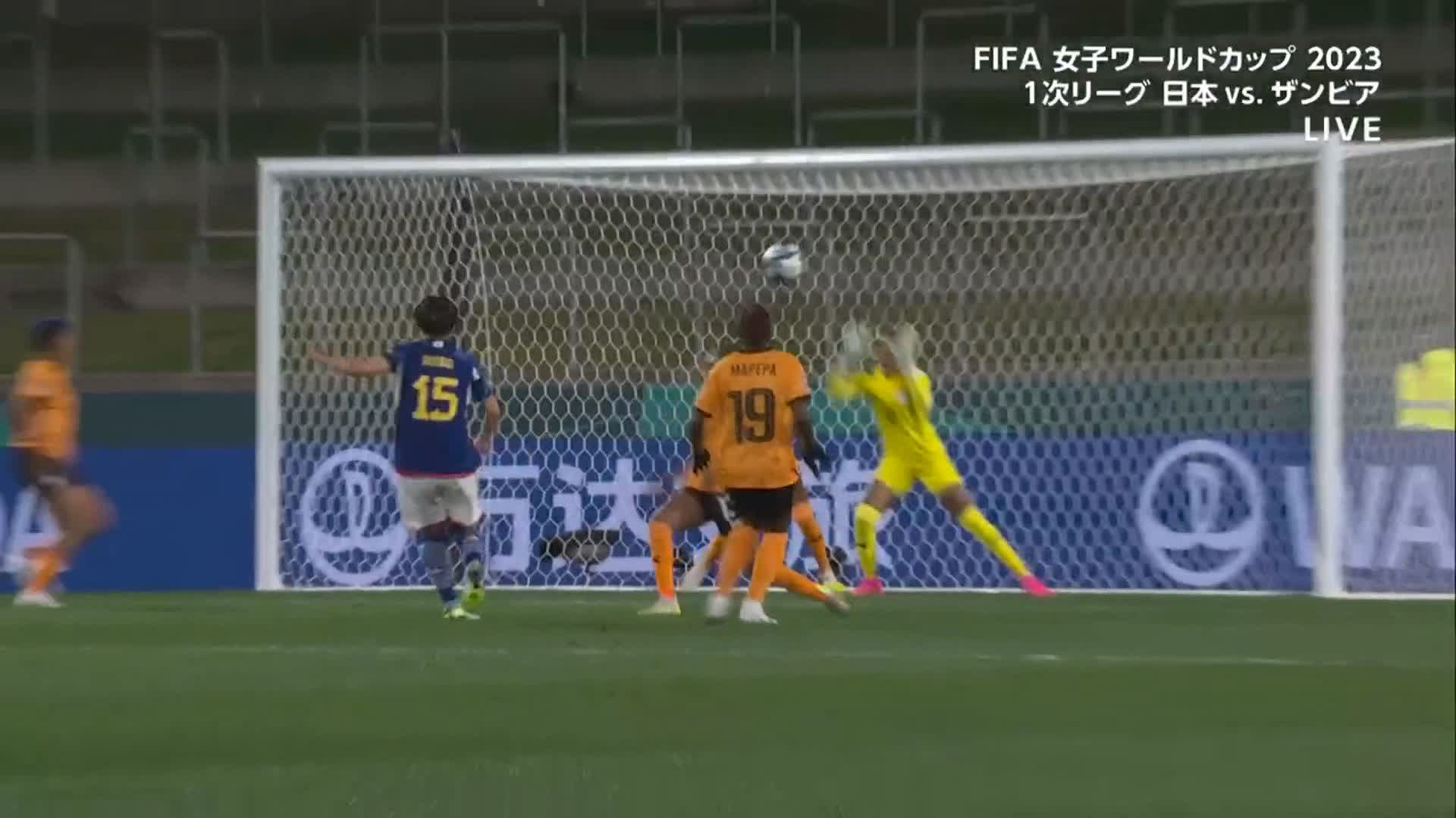 NHKサッカー on Twitter: "【BS1で放送中!速報動画！】 FIFA女子ワールドカップ 3大会ぶりの優勝を目指す日本が ザンビアと対戦 前半7分 19歳、藤野あおば選手が ...