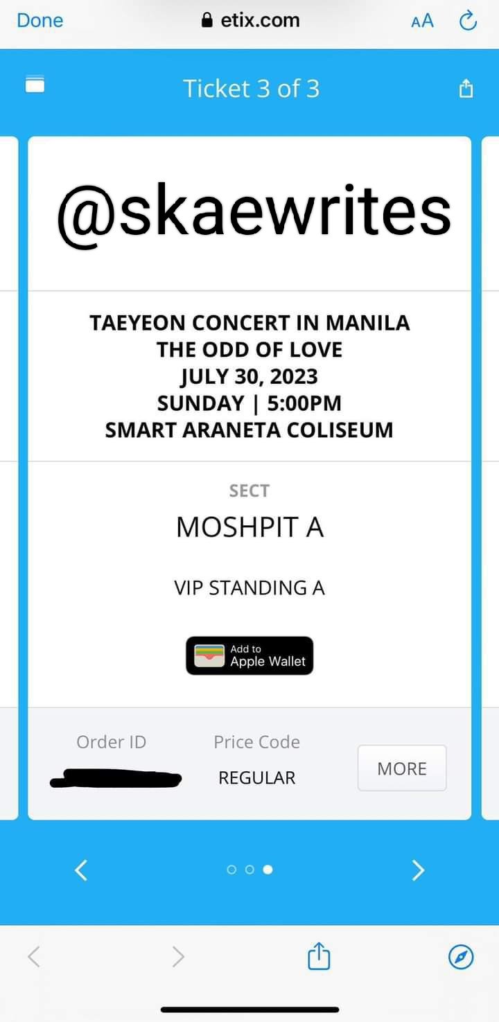 Sky — RT Bot Era on Twitter: "WTS LFB Hello! Helping a friend na mabenta ang kaniyang ticket for ...