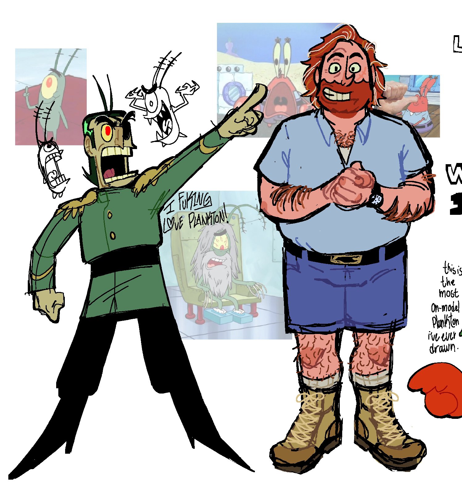 Spongebob Squarepants Mr Krabs And Plankton